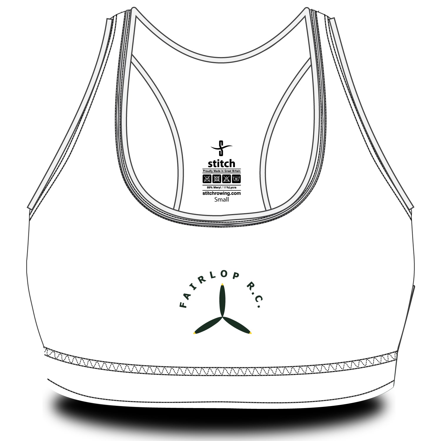 Fairlop Sports Bra White – Stitch Rowing