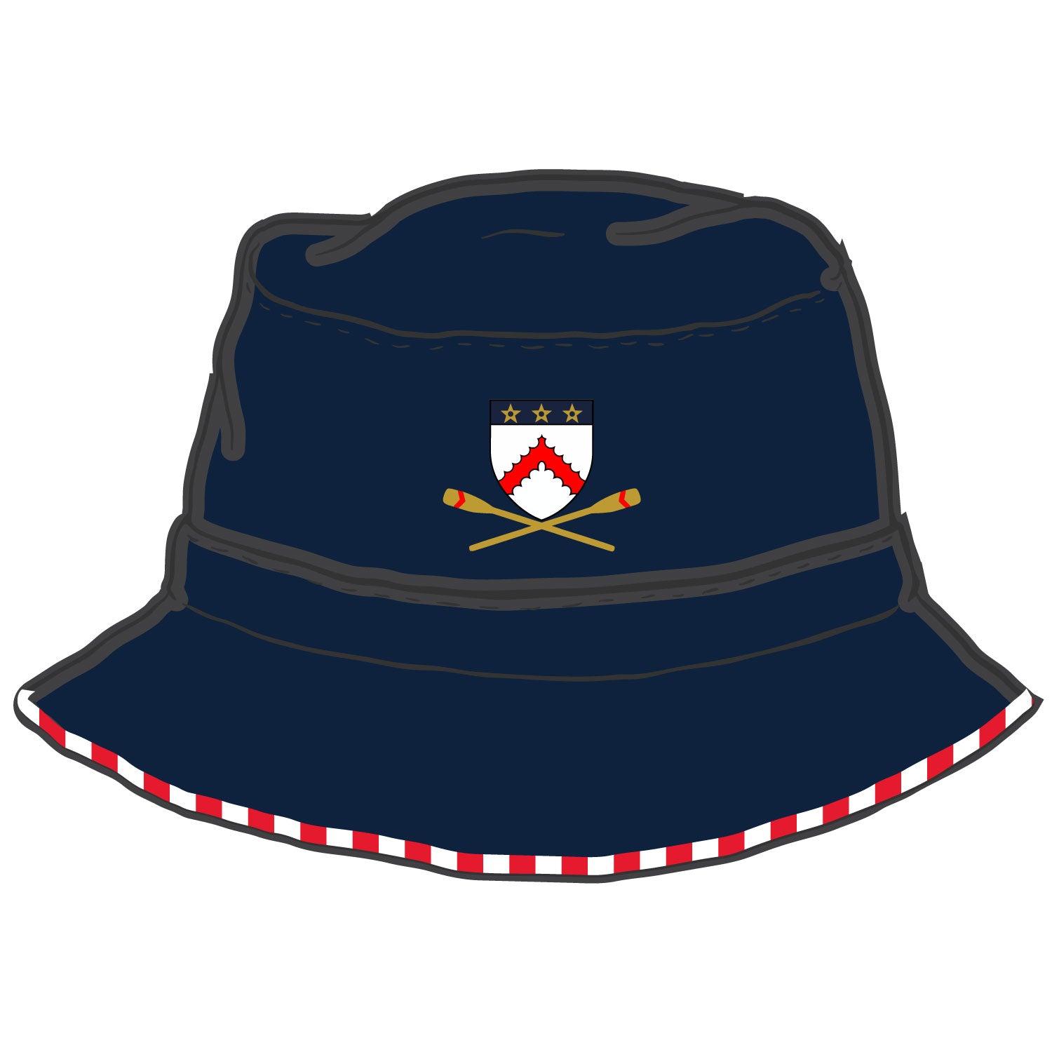 Keble College Oxford Striped Bucket Hat – Stitch Rowing