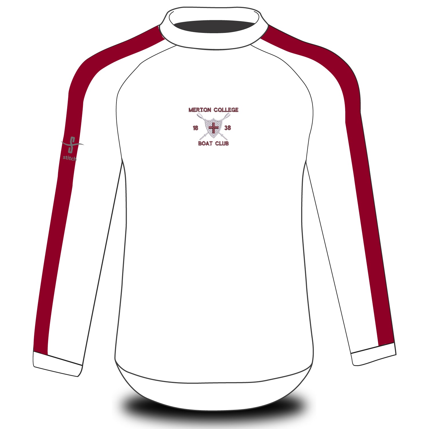 Merton College Boat Club White Tech Top Long Sleeve – Stitch Rowing