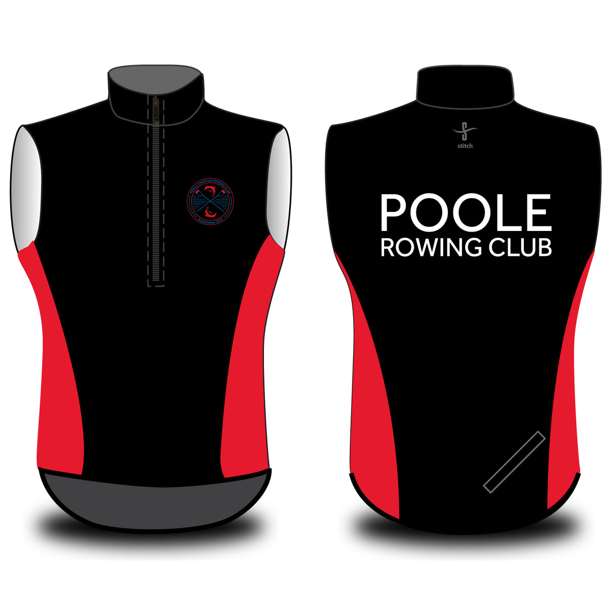 Poole Amateur Rowing Club 24/7 Gilet – Stitch Rowing