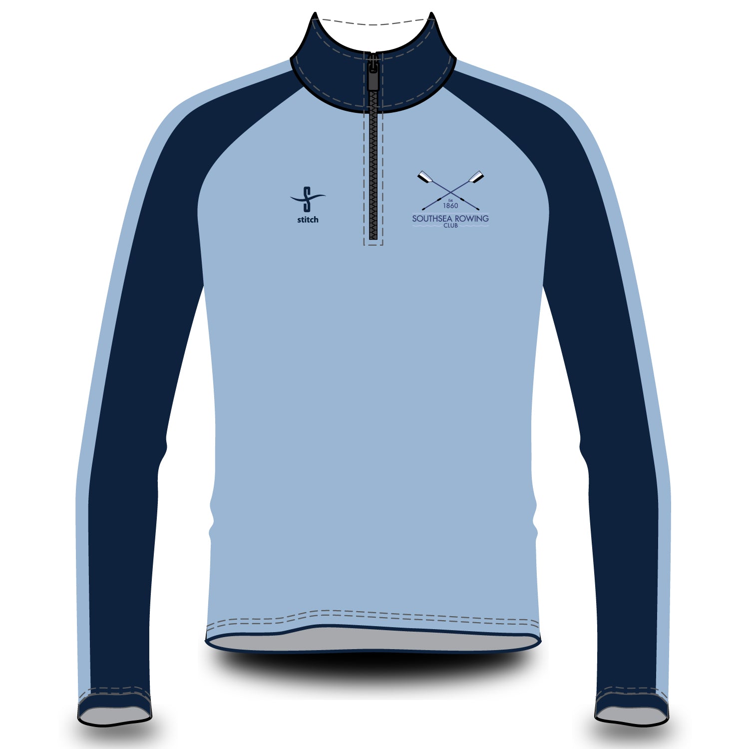 Southsea Rowing Club 2 Inch Stripe Varsity Splash Jacket – Stitch Rowing