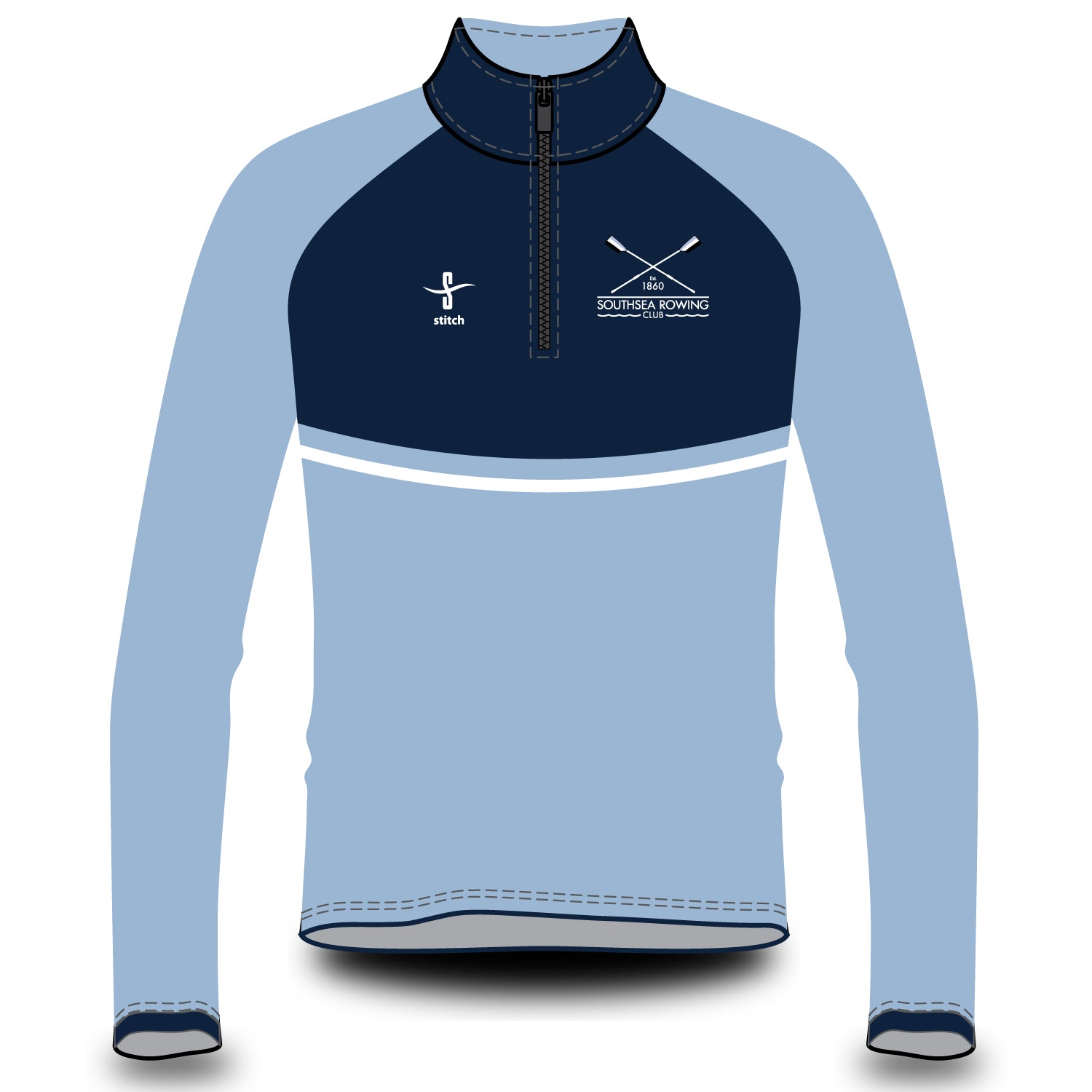 Southsea Rowing Club Hooped Varsity Splash Jacket – Stitch Rowing