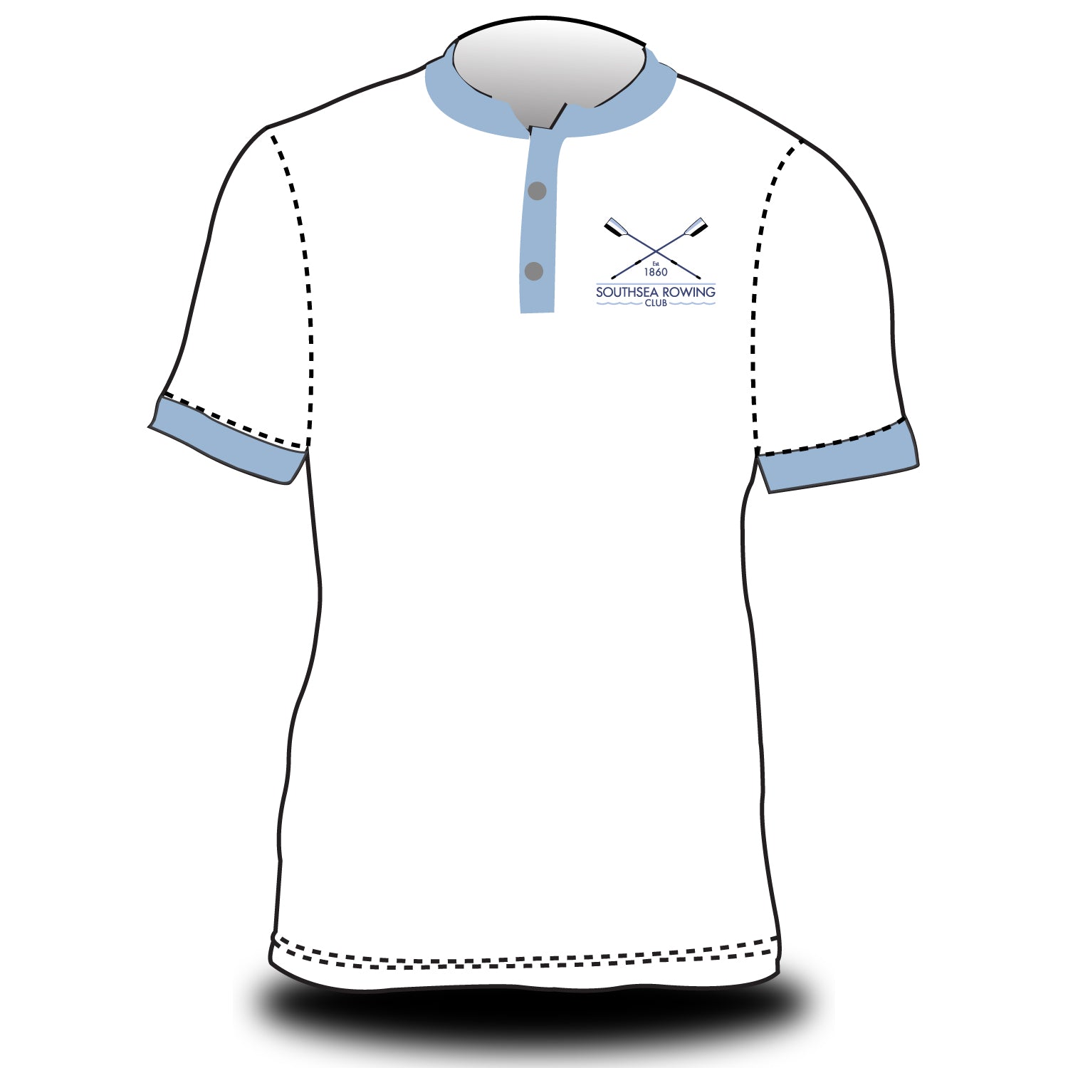 Southsea Rowing Club Plain Zephyr – Stitch Rowing