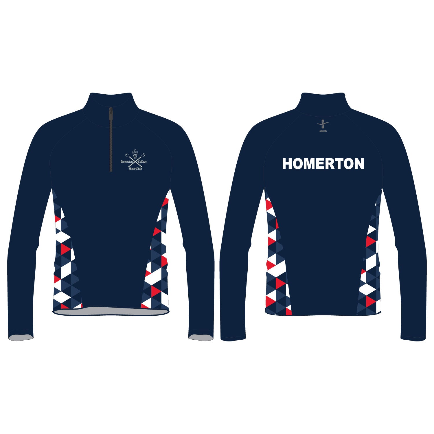Homerton College Varsity Splash Jacket - Triangles – Stitch Rowing